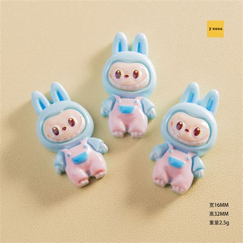 [3 ] เครื่องประดับ กิ๊บติดผม ยางเรซิ่น รูปตุ๊กตา Rabubu น่ารัก แฮนด์เมด Diy Shopee Thailand