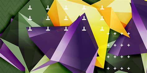 낮은 폴 리 디자인 3d 삼각형 모양 배경 모자이크 추상 디자인 서식 파일 0명에 대한 스톡 벡터 아트 및 기타 이미지 0명 결정체 기하 Istock