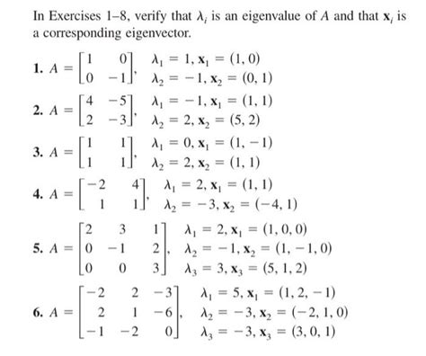 Solved In Exercises verify that λi is an eigenvalue of Chegg