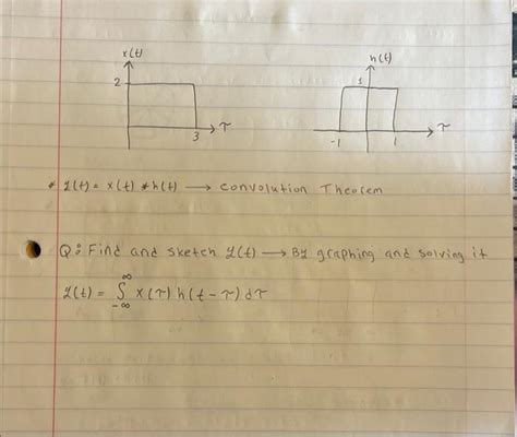 solved ∗y t x t ∗h t convolution theocem q find and