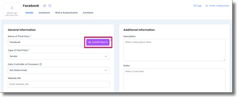 Completing The Details Tab Of The Third Party Record Using The Ai