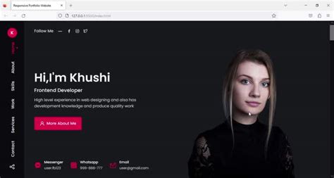 Khushi Gupta On Linkedin Made This Responsive Personal Portfolio
