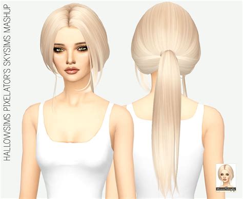 Sims 4 Hair Long Ponytail Cc Oplserve