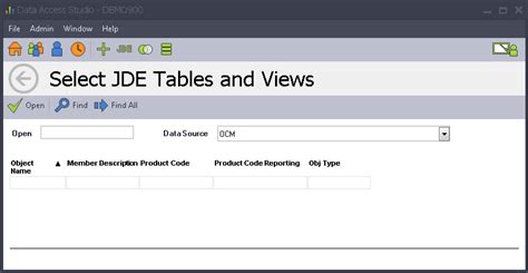 Create A New Report From Jde Table Or View Reportsnow Das User Guide