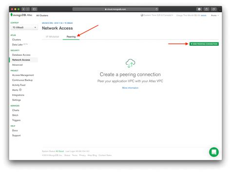 how to create a vpc peering in mongodb atlas cloud and aws techcrumble