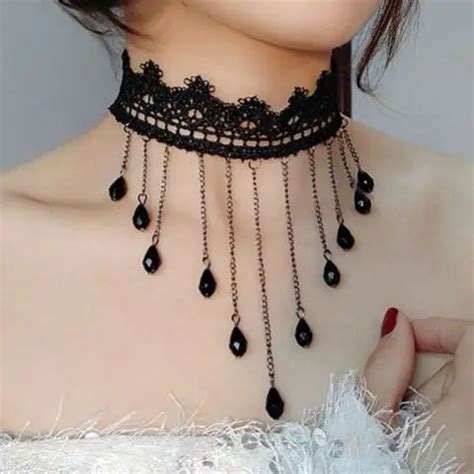 Gothic Velvet Choker Necklace For Women Outfit Galore