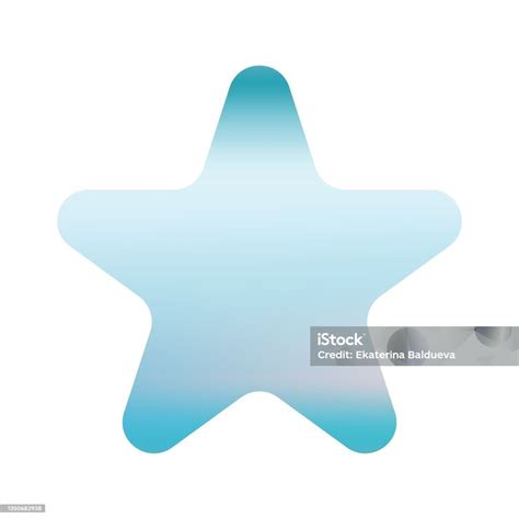 파란색으로 그라데이션 별을 모양으로 만듭니다 엽서 할인 텍스트 또는 겨울 디자인에 대한 아름다운 요소 벡터 그림입니다 별 모양에