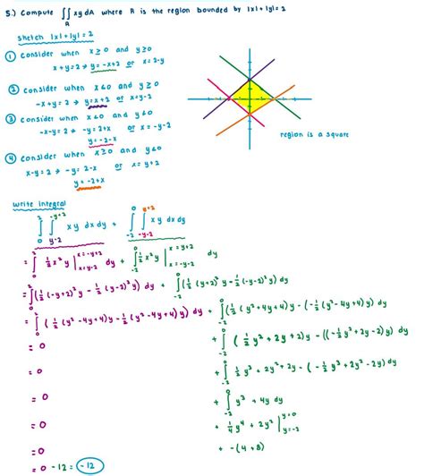 Multivariable Calculus Double Integral Question Rhomeworkhelp