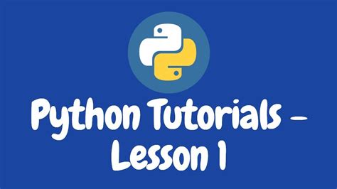 Python Tutorials Lesson YouTube