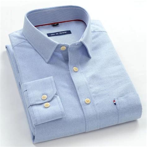 Latest Low Moq New Brand Men Solid Spring Casual Oxford Dress Shirt With Wholesale Price