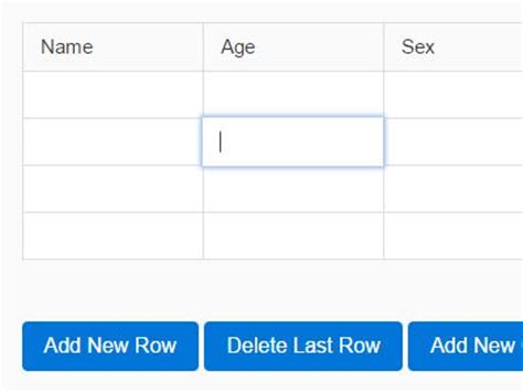 Spreadsheet Like Tabular Data Manipulation Plugin Tabular Input