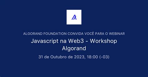 Javascript Na Web3 Workshop Algorand Algorand Foundation