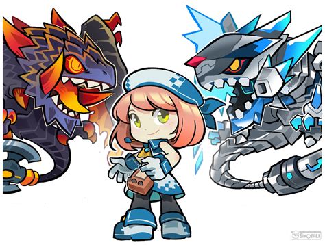 Sinobali Kurihara Hina Metallicdramon Volcanicdramon Digimon