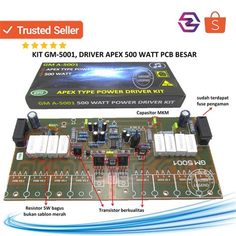 Jual Kit Driver Power Apex 500 Watt Pcb Besar GM A 5001 Shopee Indonesia