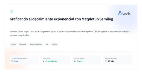 Python Matplotlib Tutorial De Eje Con Escala Logarítmica Labex