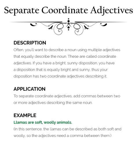 Comma Worksheet Separate Adjectives Adjectiveworksheets Net