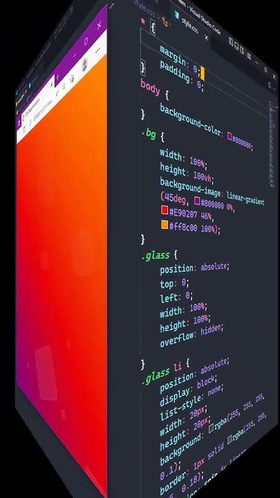 Glass Animation Html Css Webdesign Thinhpham Shorts Youtube