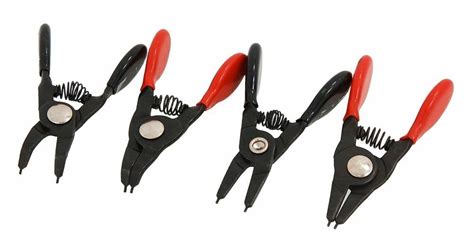 4 Piece Mini Snap Ring Circlip Pliers Set For Small Locking Circlips