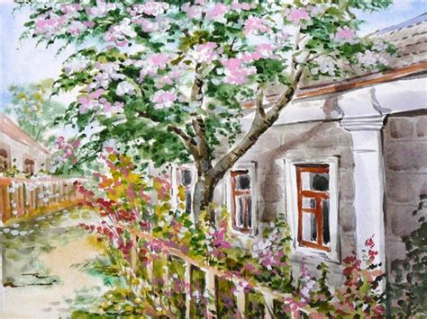 Весенний сад рисунок 80 фото