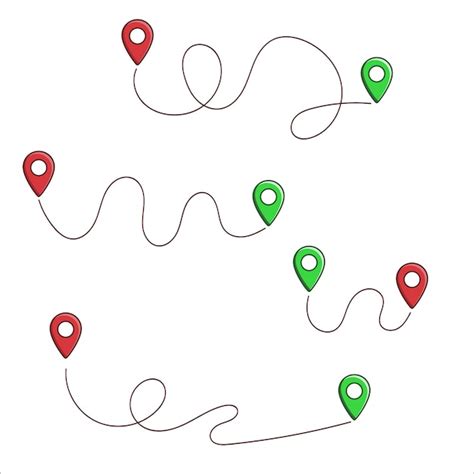 Premium Vector Route Icon Navigation Location Gps Elements Pack