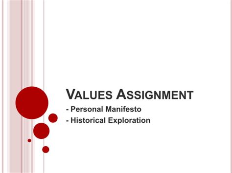 Values Assignment Ppt