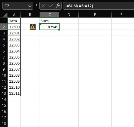 Excel Sum A Column Between Two Searched Values Stack Overflow