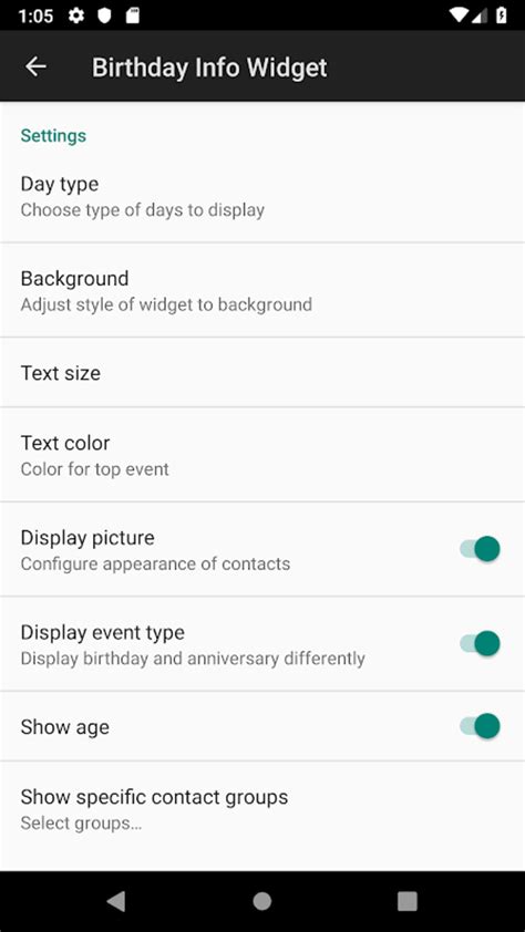 Birthday Info Widget Apk For Android Download