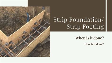 Strip Footing Foundation Types Of Footings In Construction