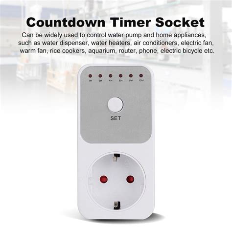 Eu Us Uk Plug 230v 16a 1h 10h Countdown Timer Swit Grandado