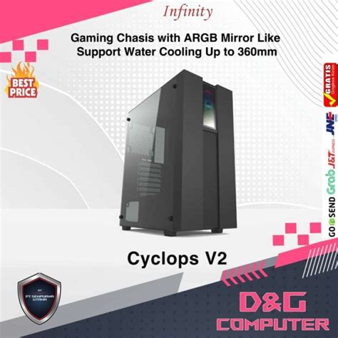 Promo Casing Infinity Cyclops V Atx Matx Gaming Case No Fan Diskon Di Seller Scrollbox