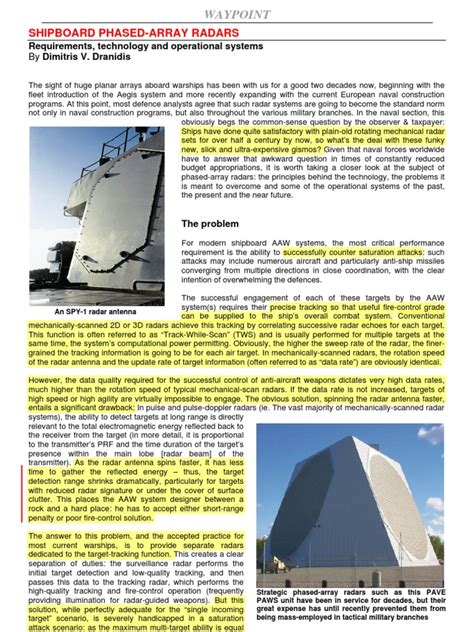 Ship Phase Array Radars Pdf Radar Antenna Radio