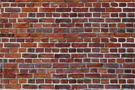 Old Wall Red Briks Tiled Background Regular Block Texture Wallpaper Terracotta Rustic Wall