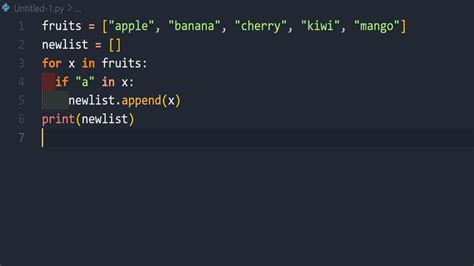 شرح List Comprehension في بايثون Youtube