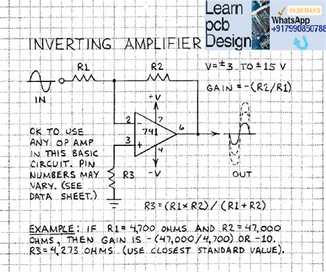 Inverting Amplifier Circuit A Complete Guide Learn Pcb Design