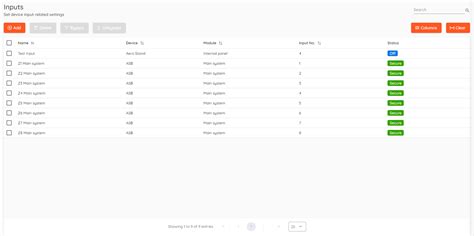 Inputs Documentation