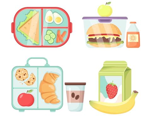 Unhealthy School Lunches Clipart