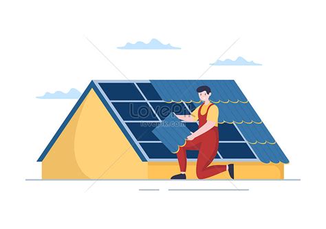 지붕 건설 노동자 일러스트 일러스트 무료 다운로드 Lovepik