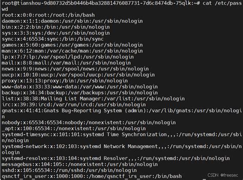 Qsnctf做题记录 应急响应题目请使用ssh连接。 用户名root密码qsnctf 请提交当前系统发行版信息得到的结 Csdn博客