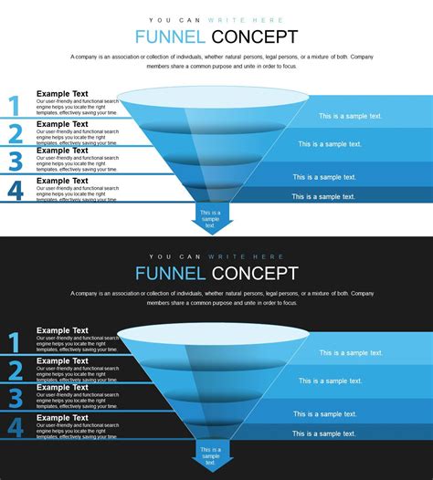Funnel Concept PowerPoint Chats Powerpoint Charts Powerpoint Chart Templates Powerpoint