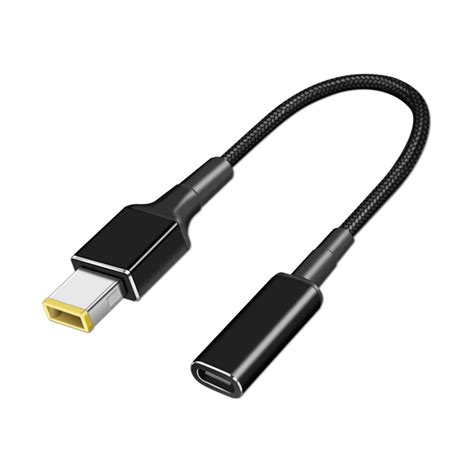 USB Type C Female To Square DC Male Plug PD Power Fast Charger Connector Charging Cable Adapter