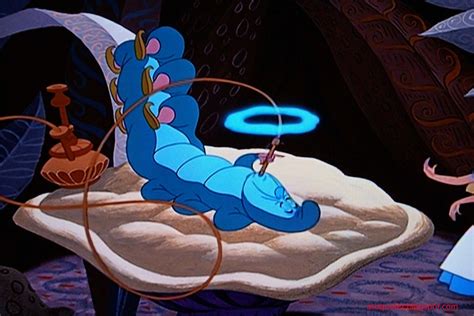 Гусеница из алисы в стране чудес рисунок