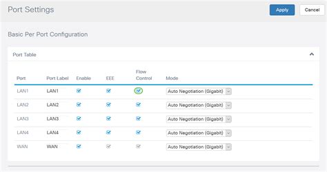 Configuring Port Settings On The RV And RV Routers Cisco