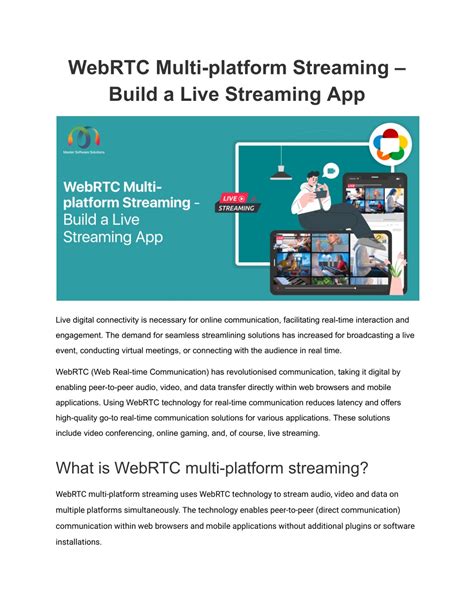 Ppt Webrtc Multi Platform Streaming Build A Live Streaming App 1