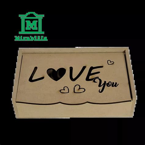 Caja 20x12x5 Love You Con Corazoncitos Mirabilia