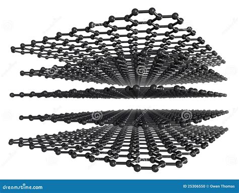 The Structure Of Graphite Stock Image 55335133