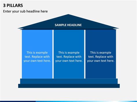 3 Pillars Ppt Template Diagram Chart Powerpoint Templates