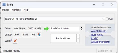 Pro Micro Not Recognized After Using Zadig General Discussion