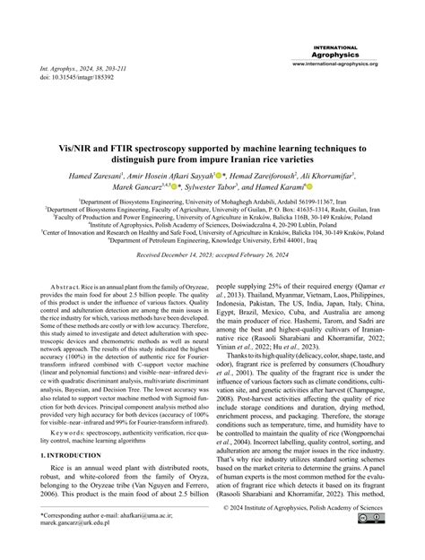 Pdf Visnir And Ftir Spectroscopy Supported By Machine Learning Techniques To Distinguish Pure