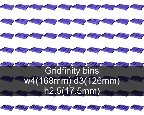 Gridfinity Cups Height 25 215mm Collection By Max Download Free