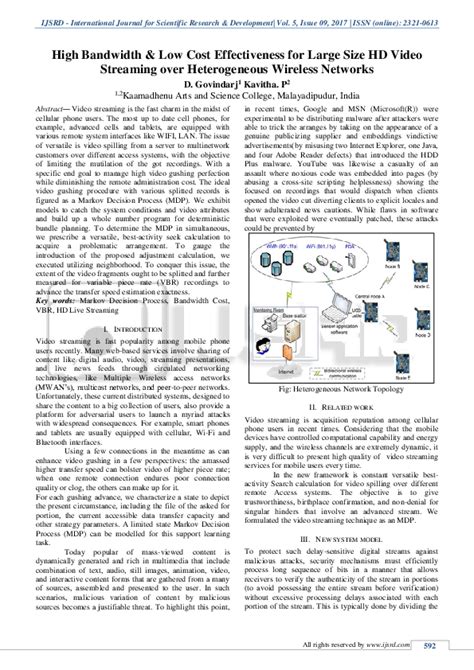 Pdf High Bandwidth And Low Cost Effectiveness For Large Size Hd Video Streaming Over